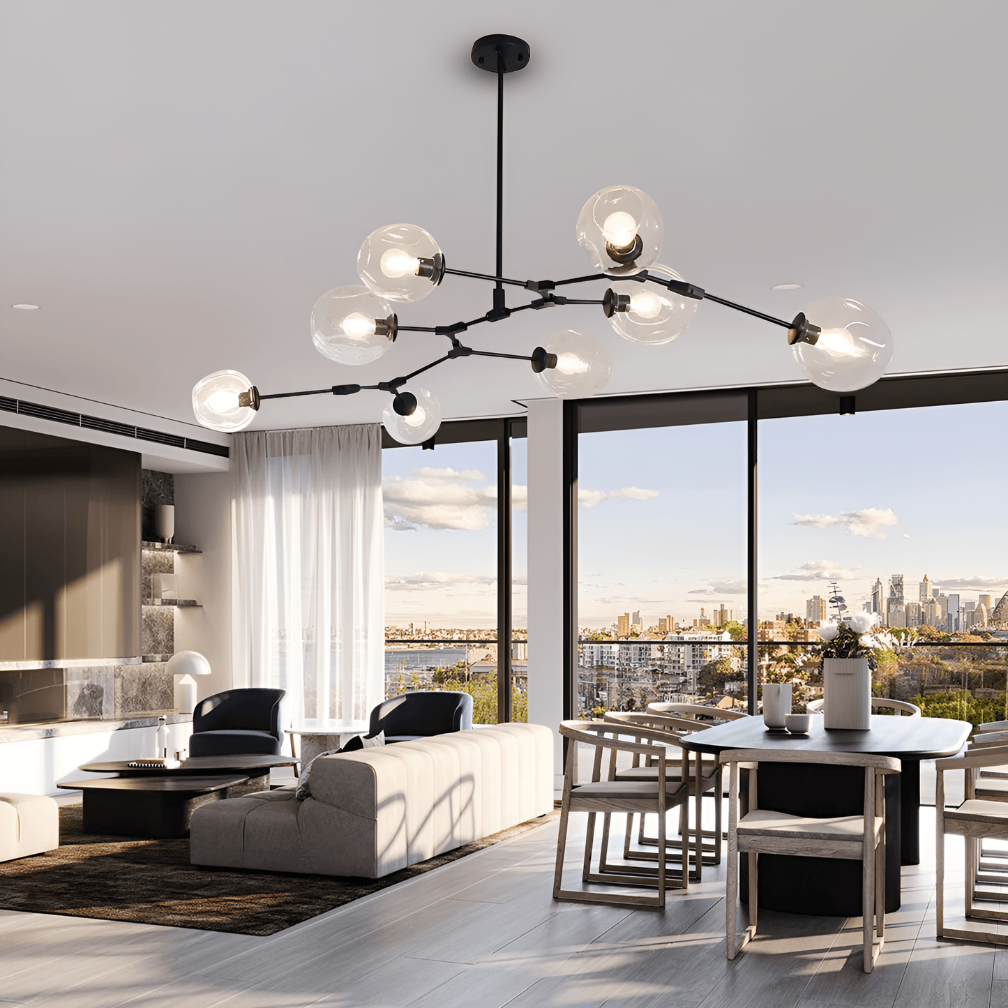 Customisable Derrick Modern Chandelier– Zynella Kitchen