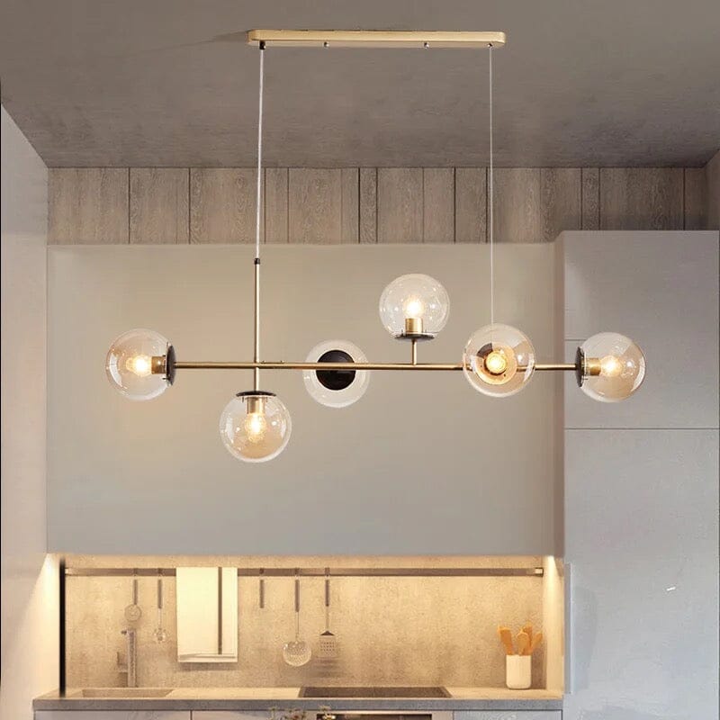 Amanda Glass Chandelier– Zynella Kitchen